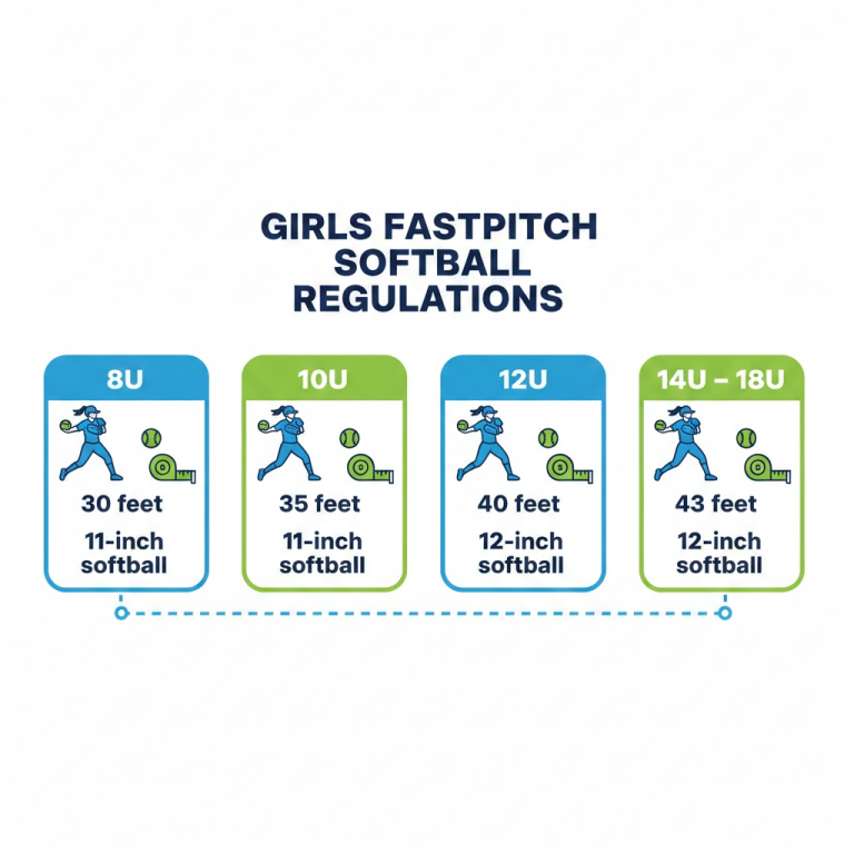 Fastpitch Softball Pitching Distance by Age - Softball Hut